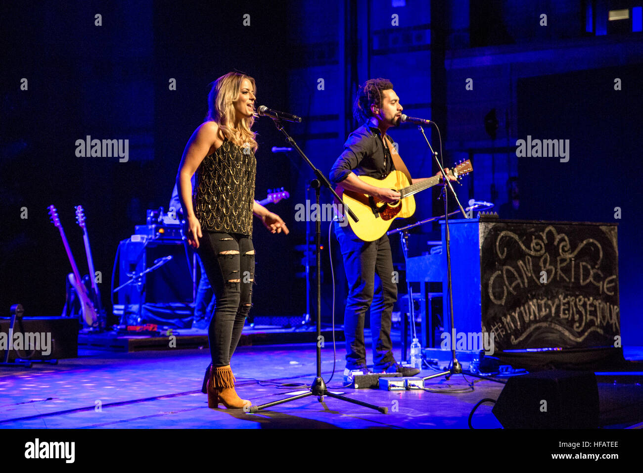 The Shires performing at Cambridge Corn Exchange Featuring: The Shires ...