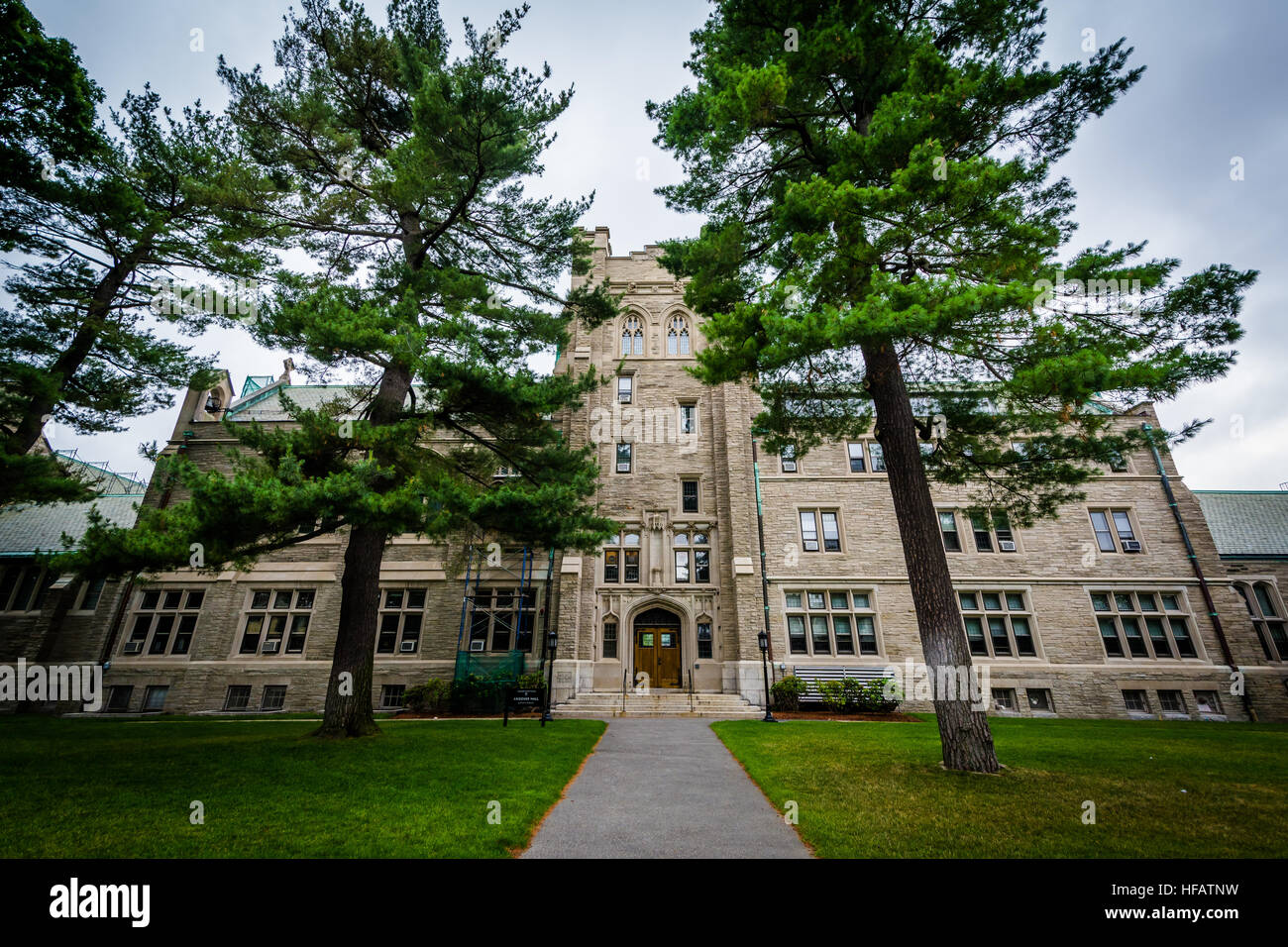 Andover Hall, at Harvard University, in Cambridge, Massachusetts Stock ...