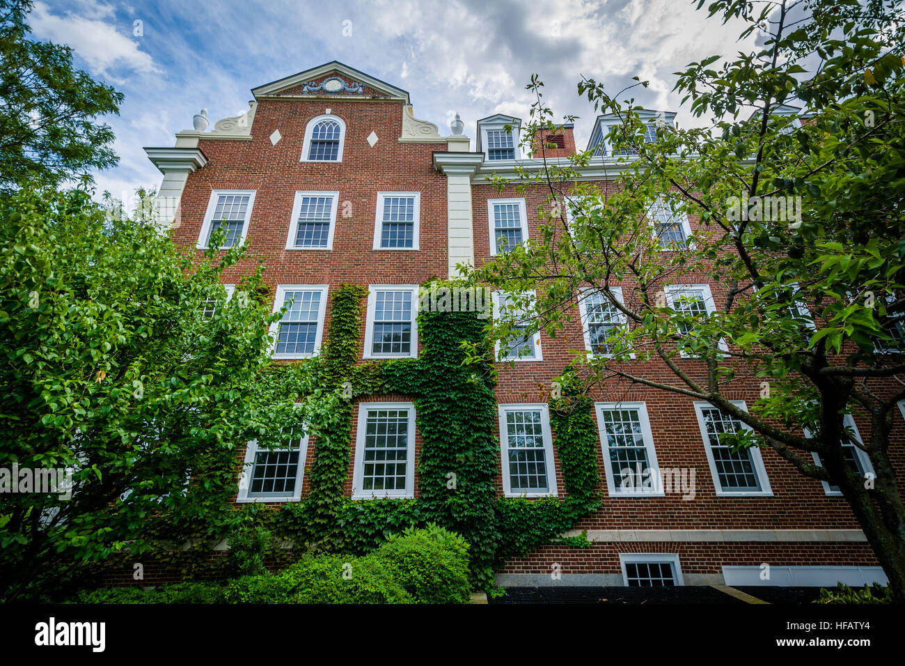Brick building at Harvard Business School, in Boston, Massachusetts ...
