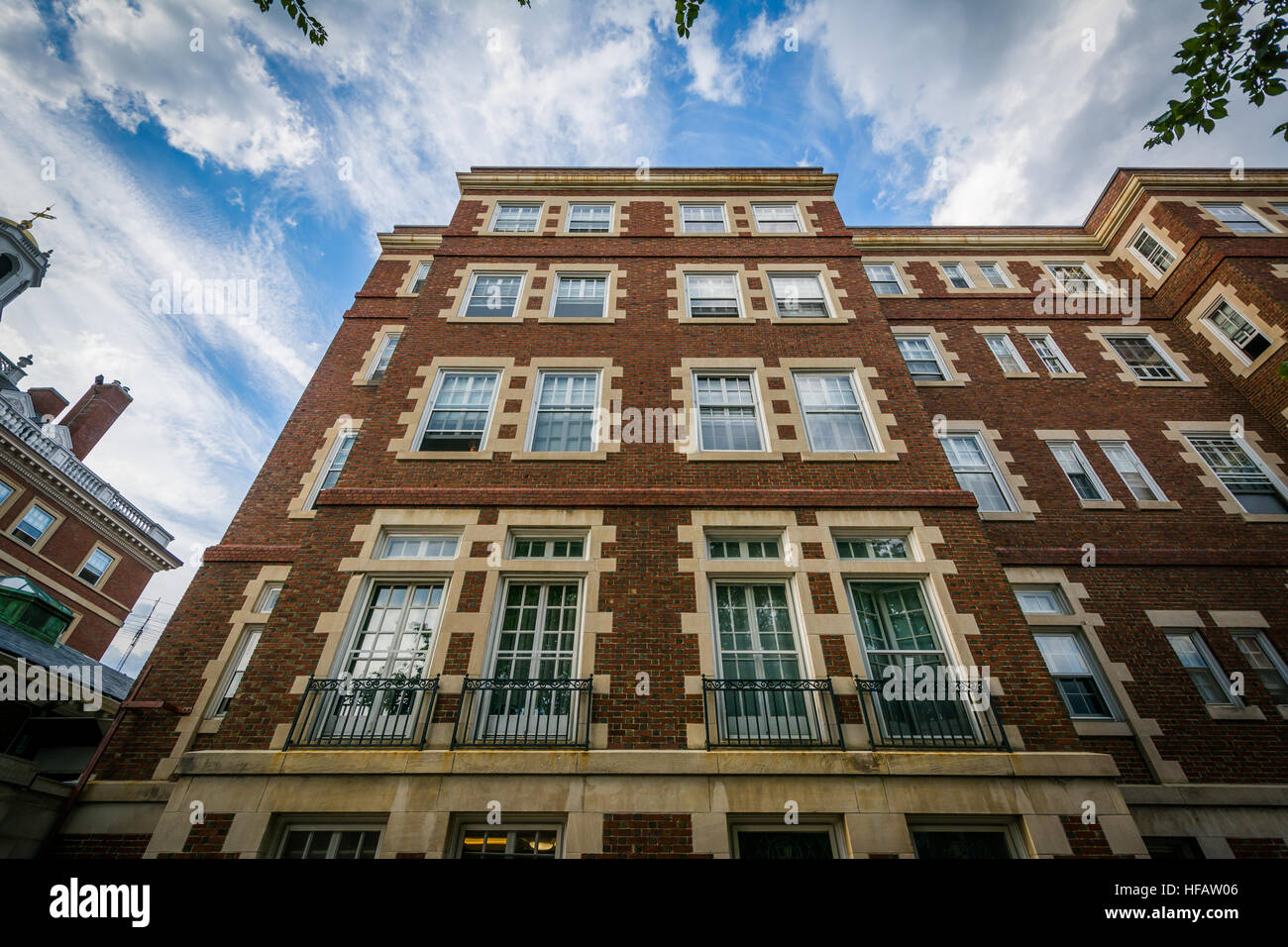 Brick building at Harvard University, in Cambridge, Massachusetts Stock ...