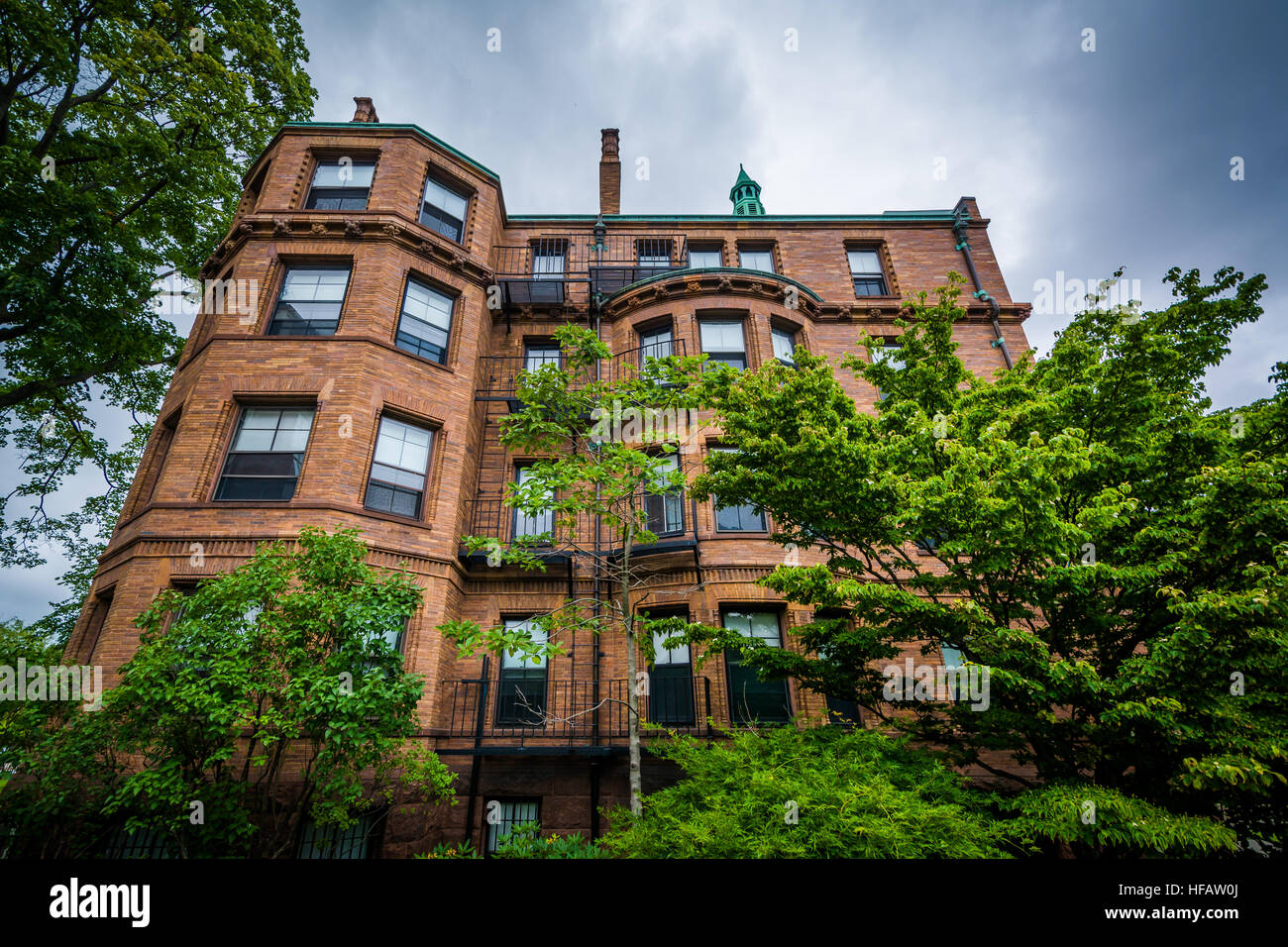 Brick building at Harvard University, in Cambridge, Massachusetts Stock ...