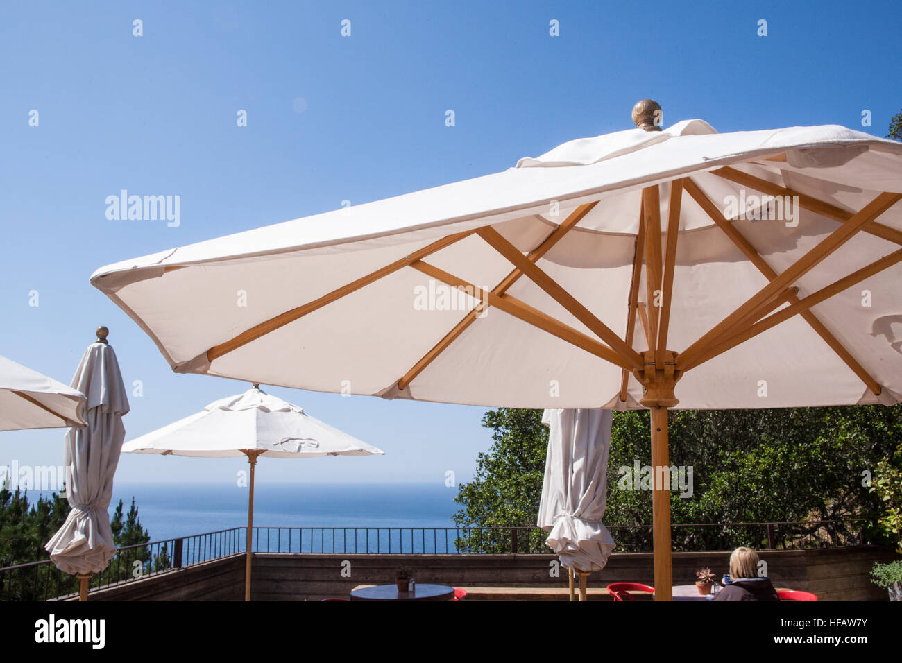 At Nepenthe Cafe Kevah,restaurant outdoor seating with views of the ...