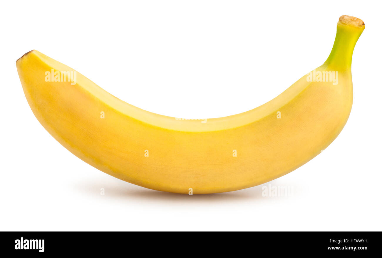 Single green banana hi-res stock photography and images - Alamy