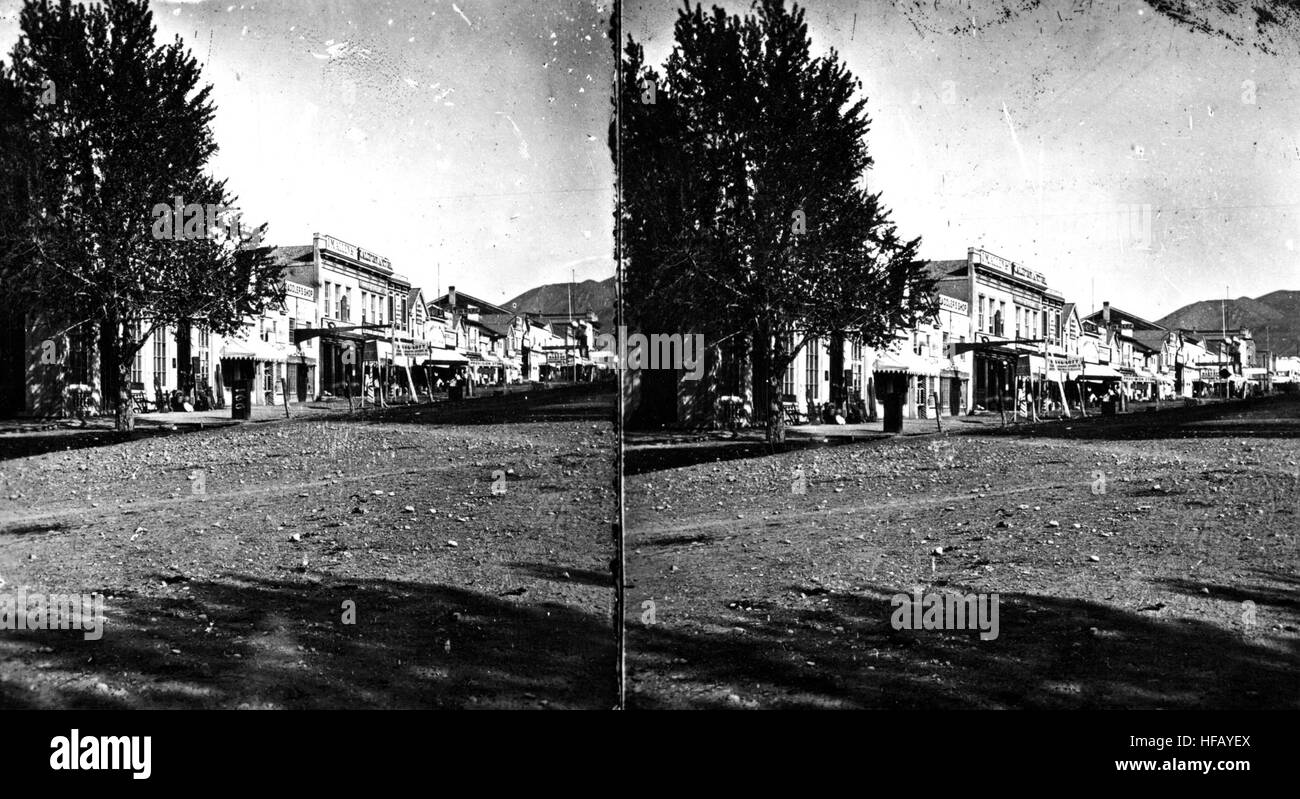 A street view of Salt Lake City, Utah, showcases the urban landscape of ...