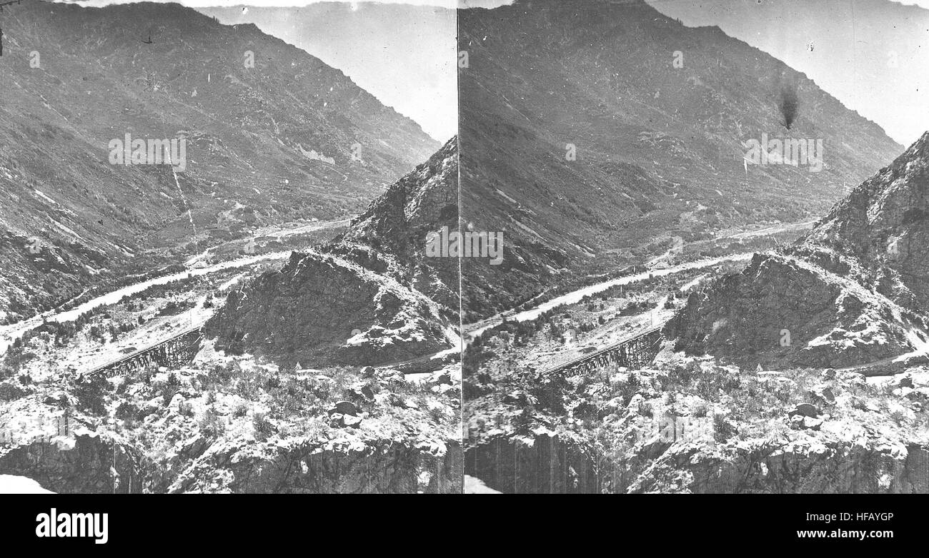 Devils gate bridge weber county Black and White Stock Photos & Images ...