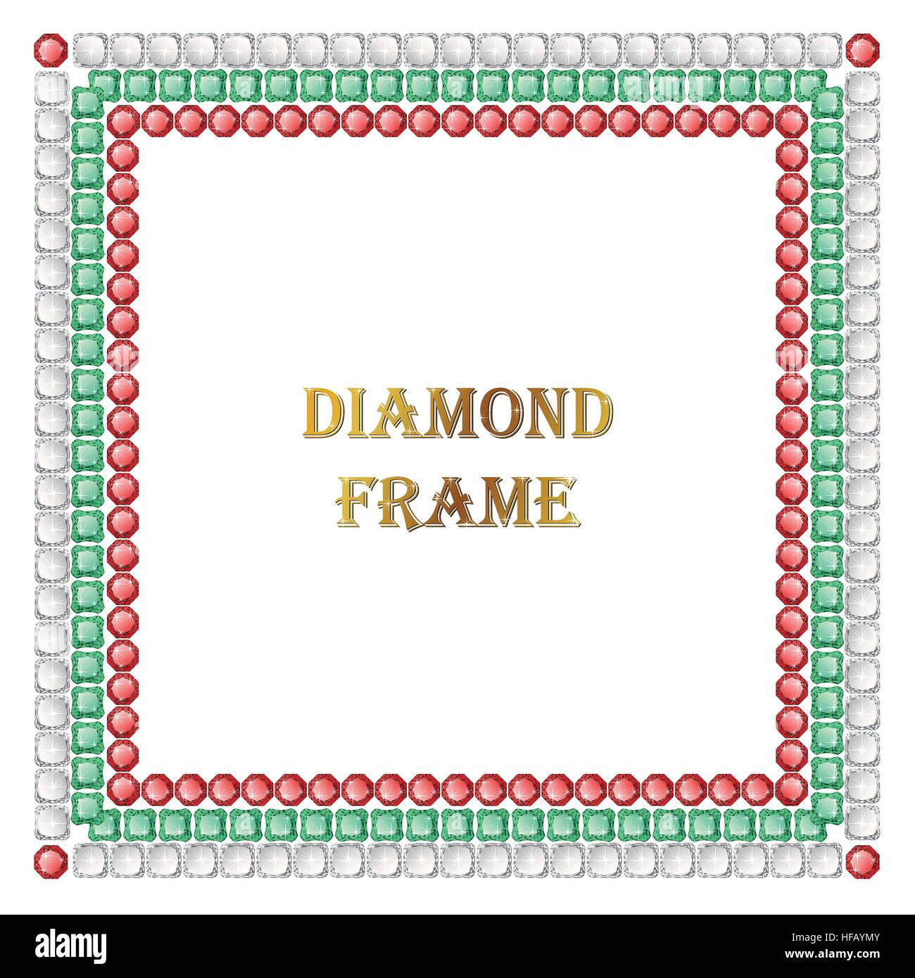Diamonds square frame Stock Vector Image & Art - Alamy