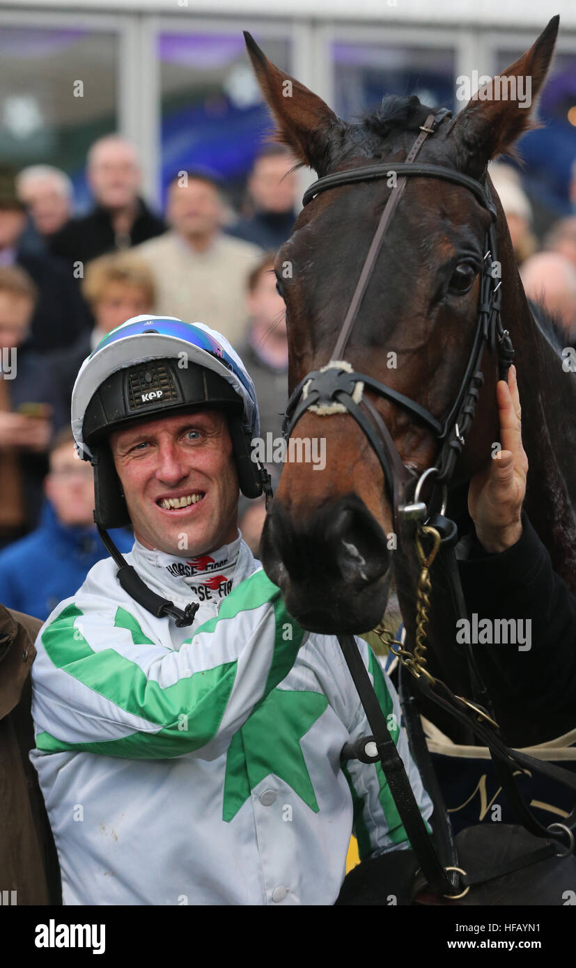 Our Duke and jockey Robbie Power in the Parade ring after winning The ...
