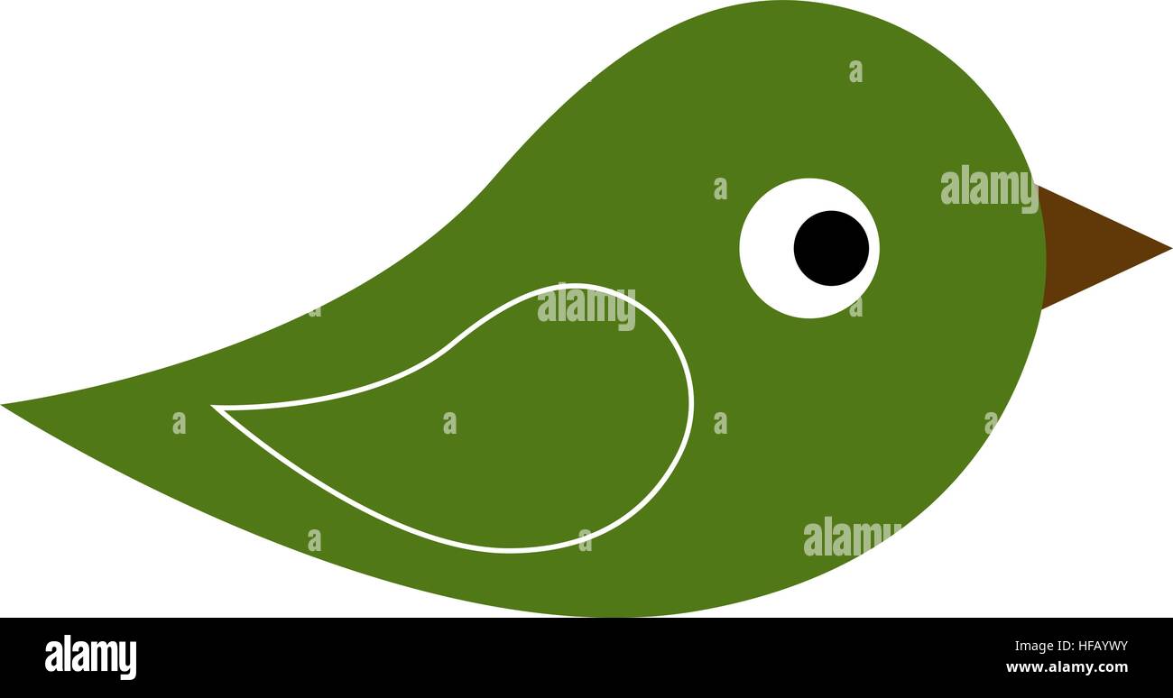 Bird green sparrow Stock Vector Images - Alamy