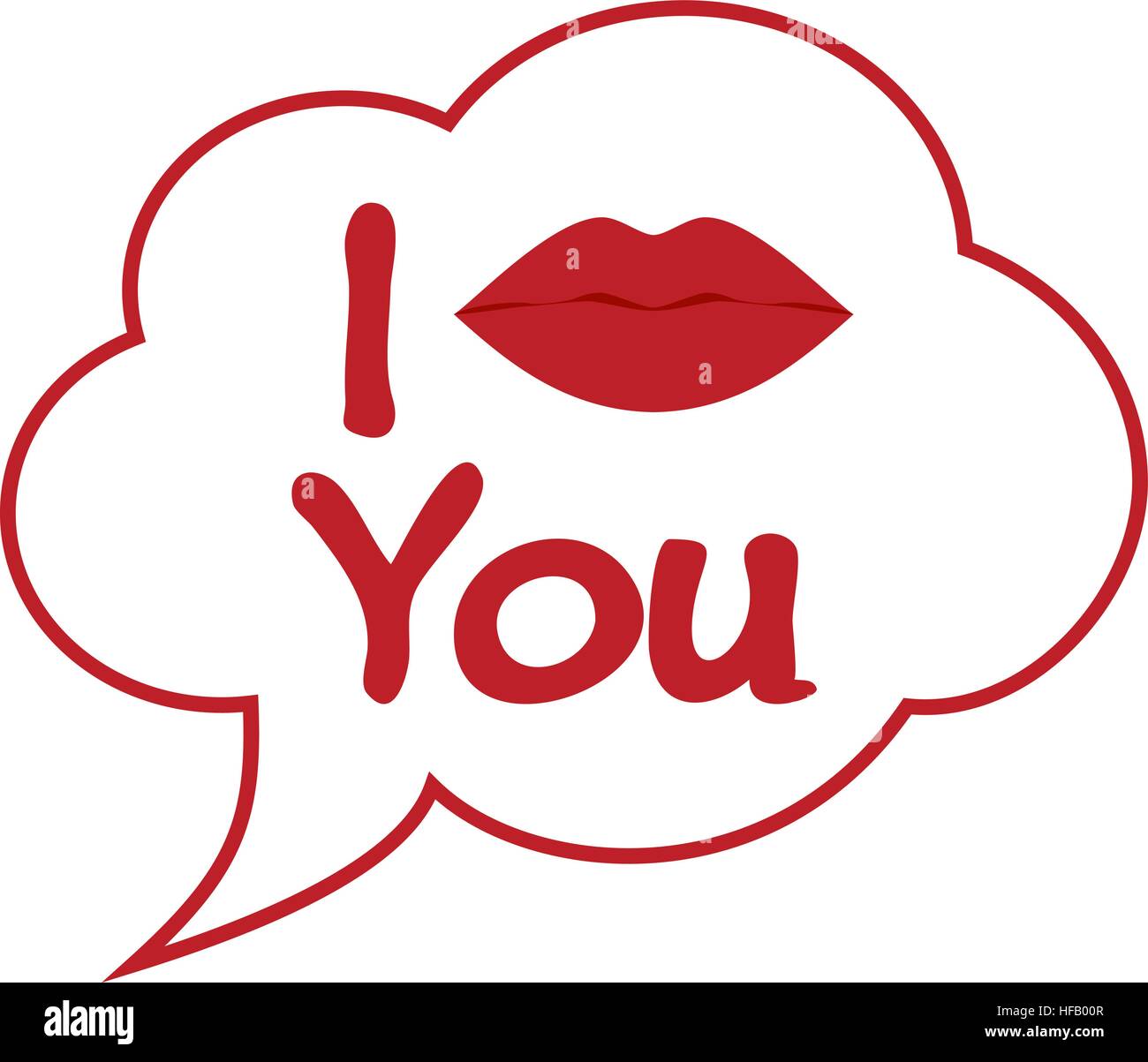 Love message bubble Stock Vector Images - Alamy