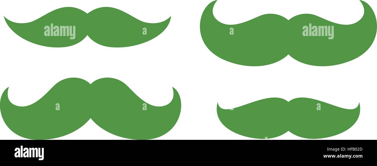 Green moustache saint patricks Stock Vector Image & Art - Alamy