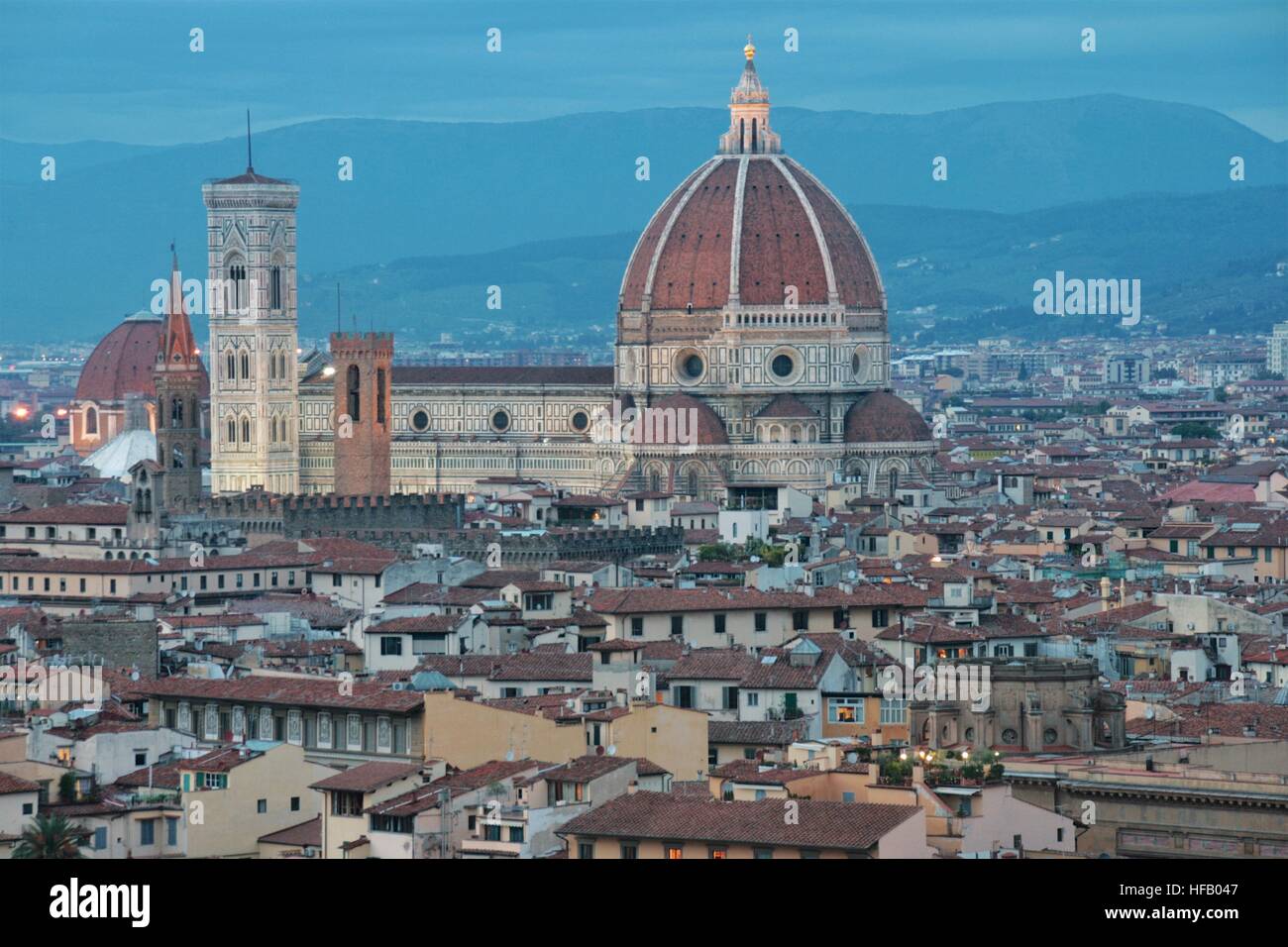 Michelangelo's statue of David at the Piazza della Signoria in Florence ...