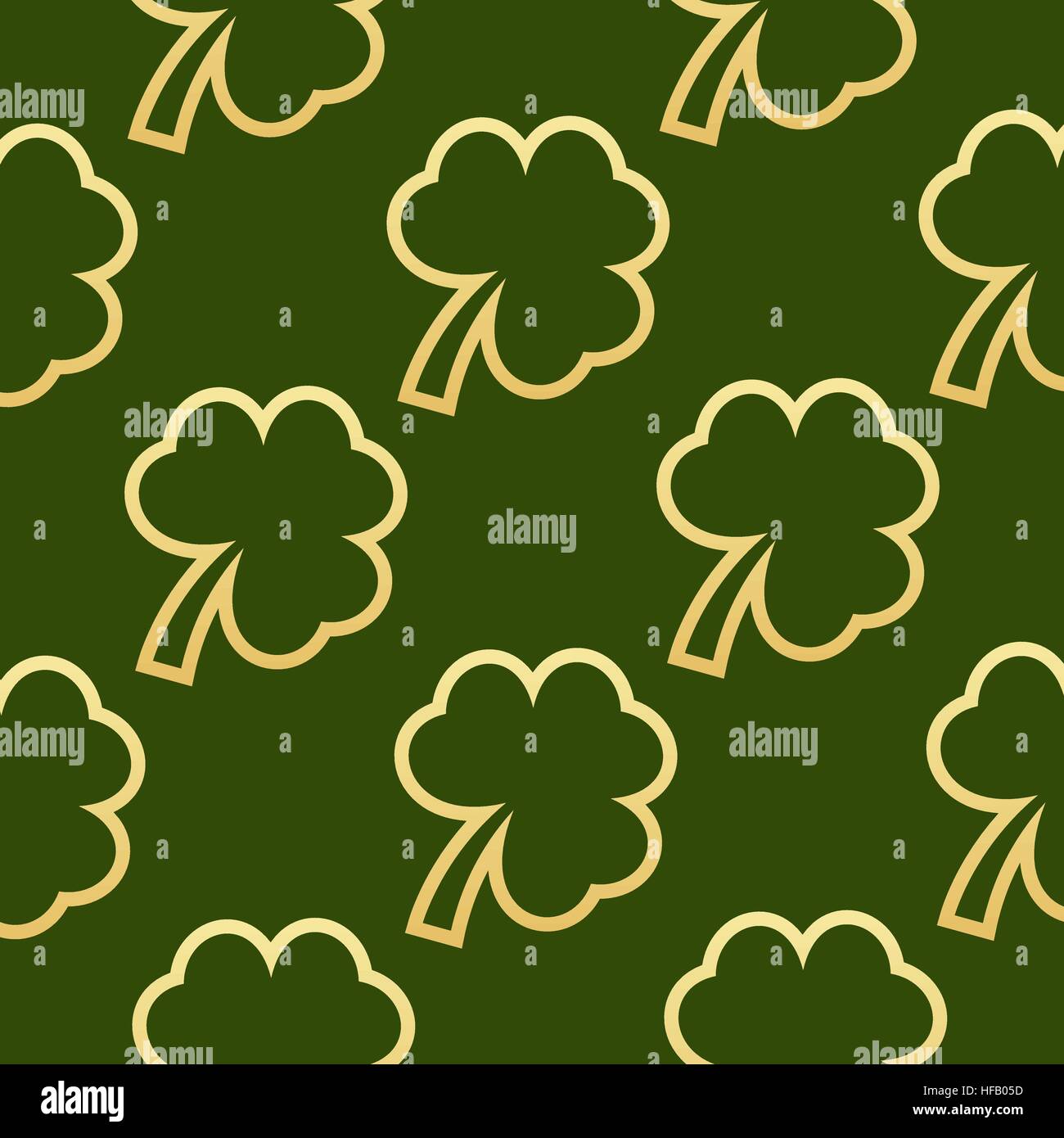 Seamless green shamrocks Stock Vector Image & Art - Alamy