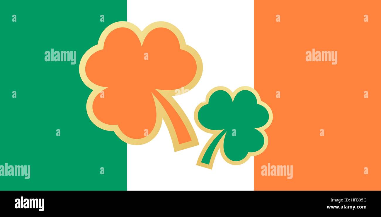 Ireland saint patrick flag Stock Vector Image & Art - Alamy