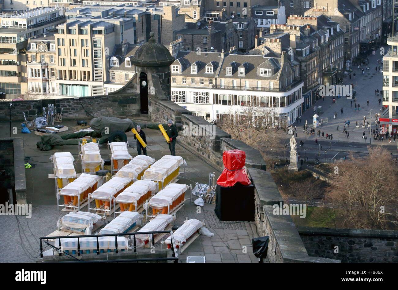 Pyro-technicians Shaun Gibson and Lynn Wiseman from Titanium Fireworks ...