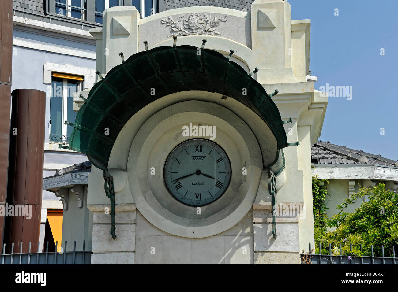 Lisbon official time, Tissot Automatic, Av. Ribeira das Naus, Lisboa ...