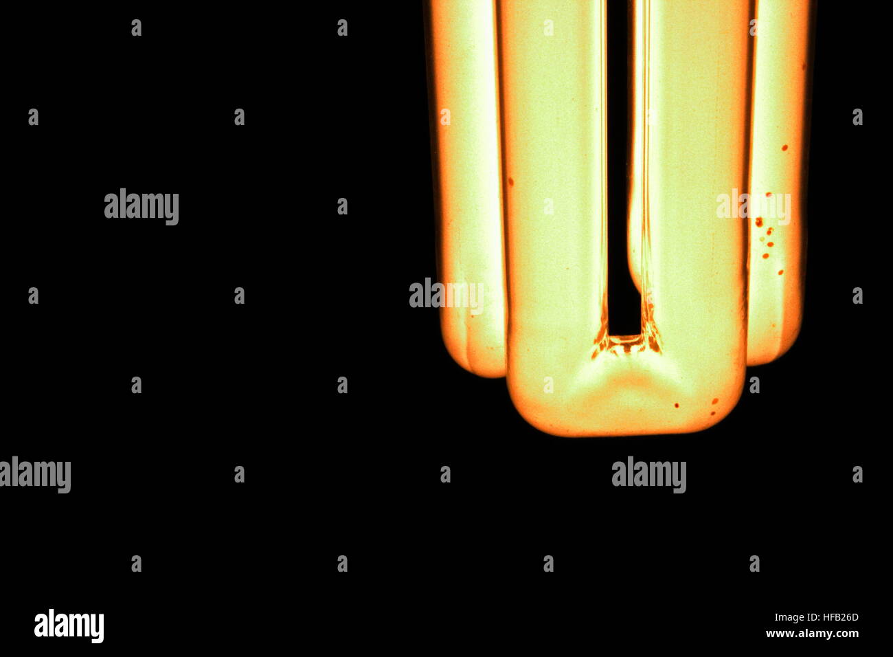 Glowing Light Bulb Stock Photo - Alamy