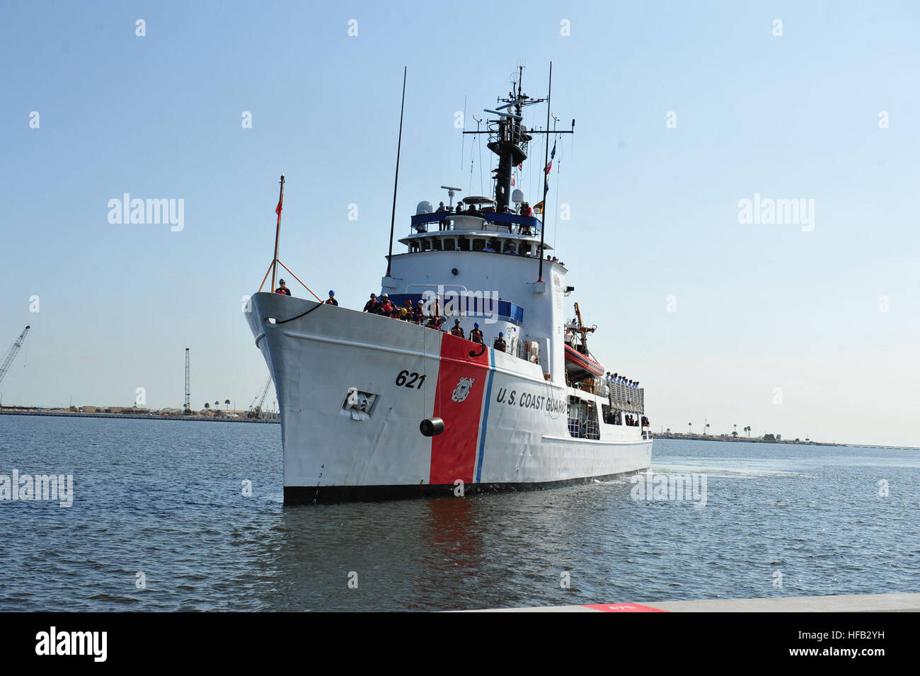 The medium endurance cutter USCGC Valiant arrives at Naval Station ...