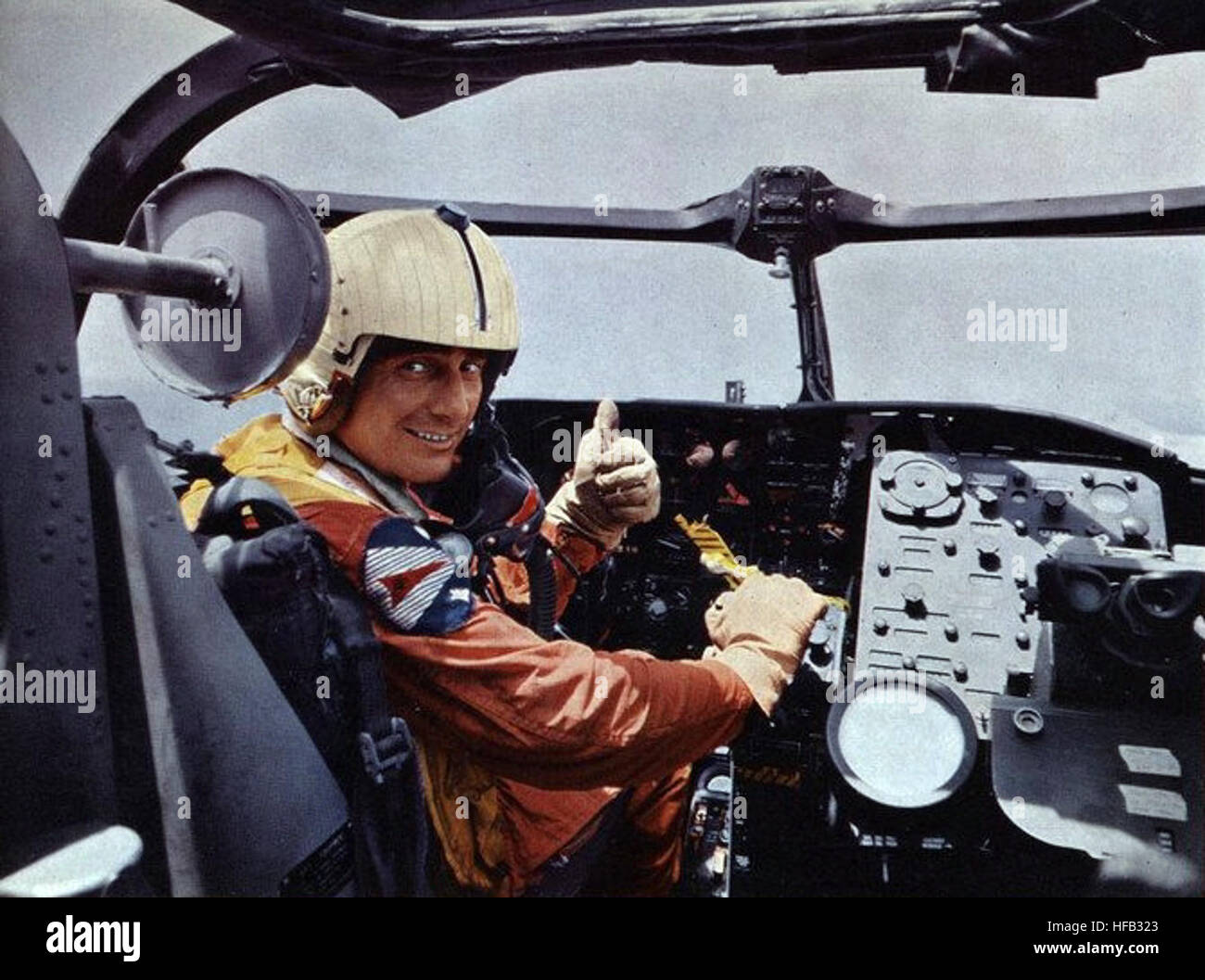 Cockpit view of an A3D-2 Skywarrior of VAH-4 in 1960 Stock Photo - Alamy