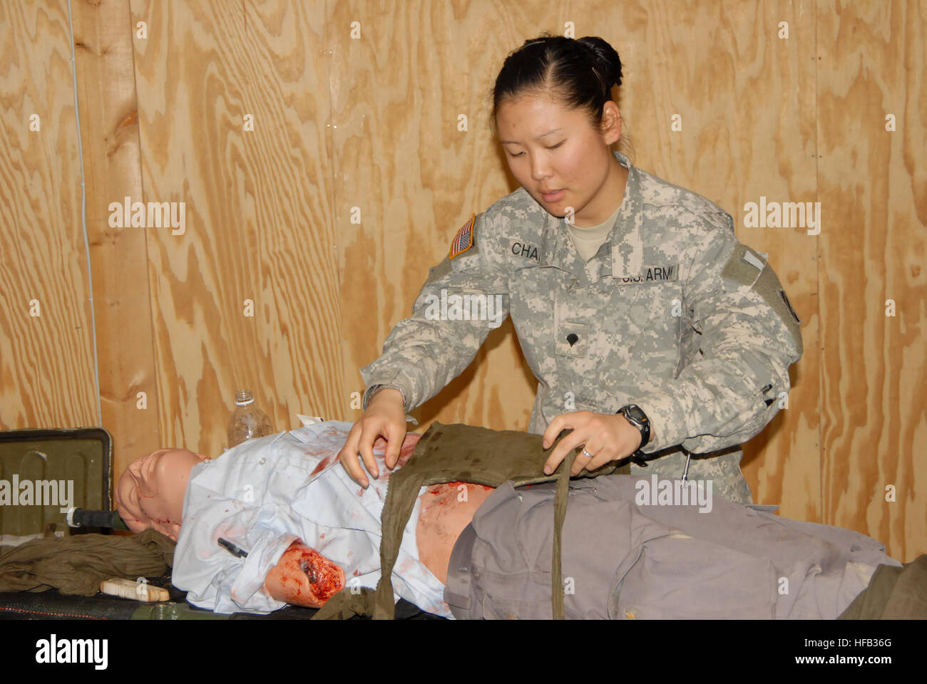 U.S Army Spc. Rita Chang from Los Angeles, of Charlie Company, 703rd ...