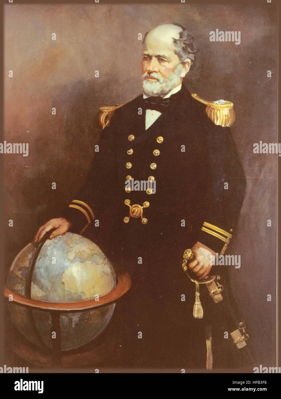 Commander Matthew Fontaine Maury USN painting Stock Photo - Alamy