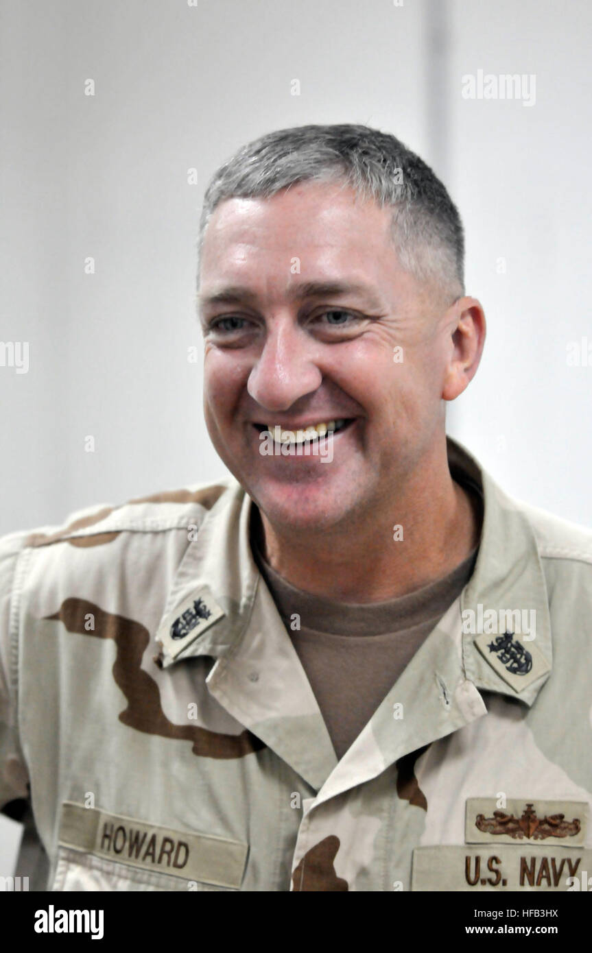 Fleet Forces Command Fleet Master Chief Tom Howard participates in a ...