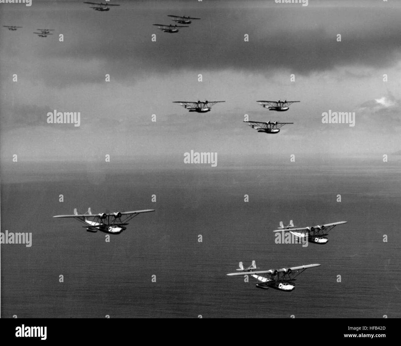 Consolidated P2Ys VP-4 over the Pacific 1935 Stock Photo - Alamy