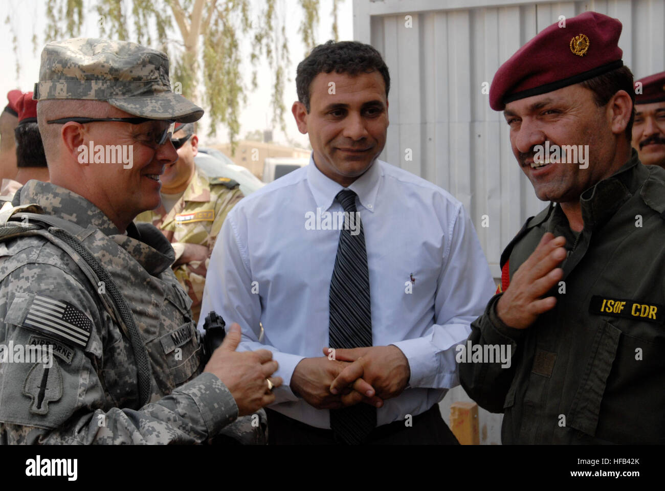 Army Brig. Gen. Kevin Mangum, the commanding general of the Iraq ...