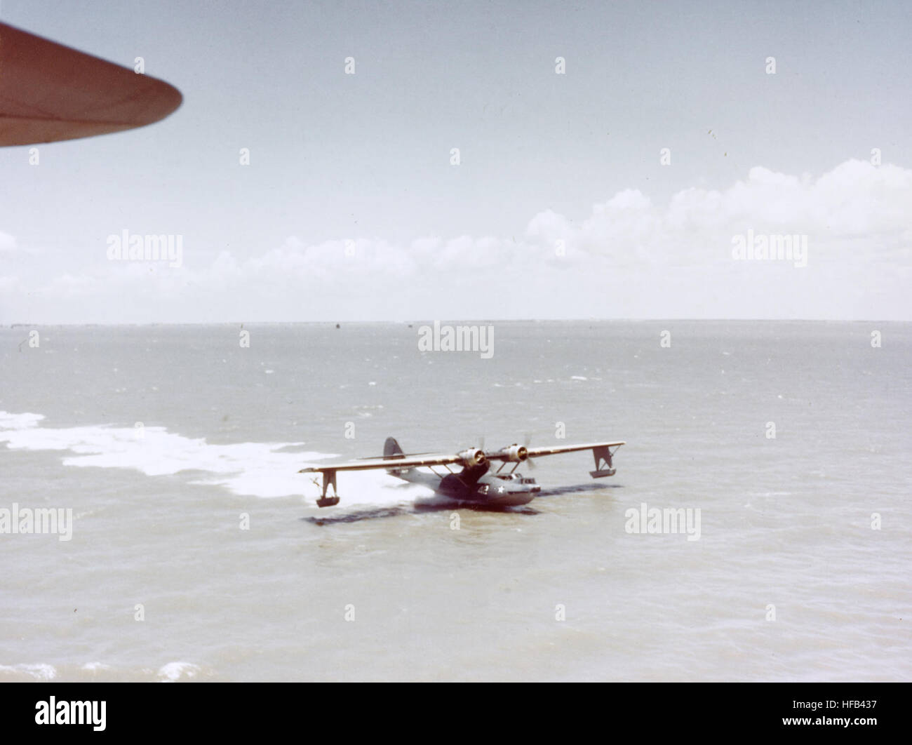 Consolidated PBY-3 Catalina lands c1942 Stock Photo - Alamy