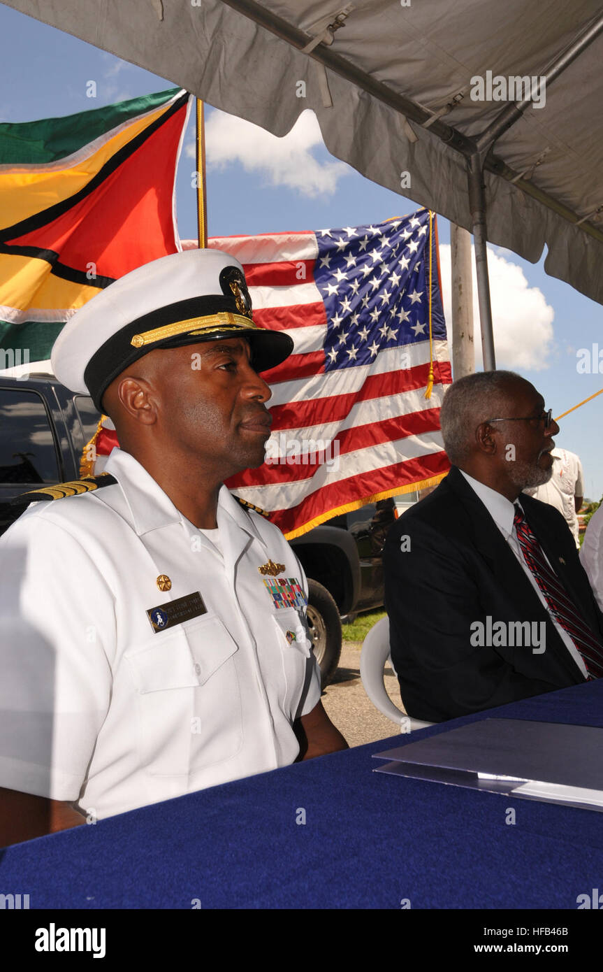 Capt. Fernandez Frank Ponds, mission commander of Continuing Promise ...
