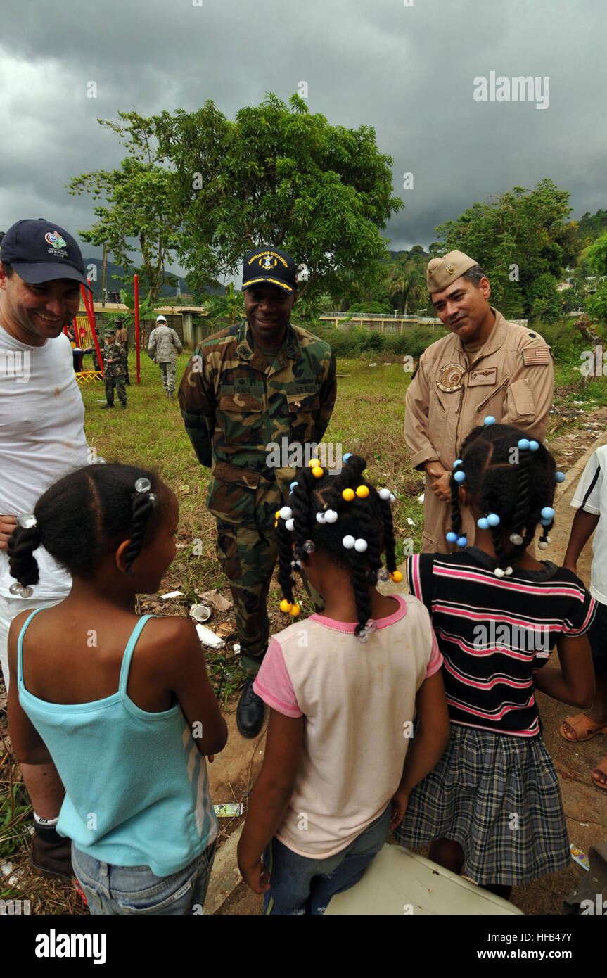 Capt. Fernandez "Frank" Ponds, mission commander for Continuing Promise ...