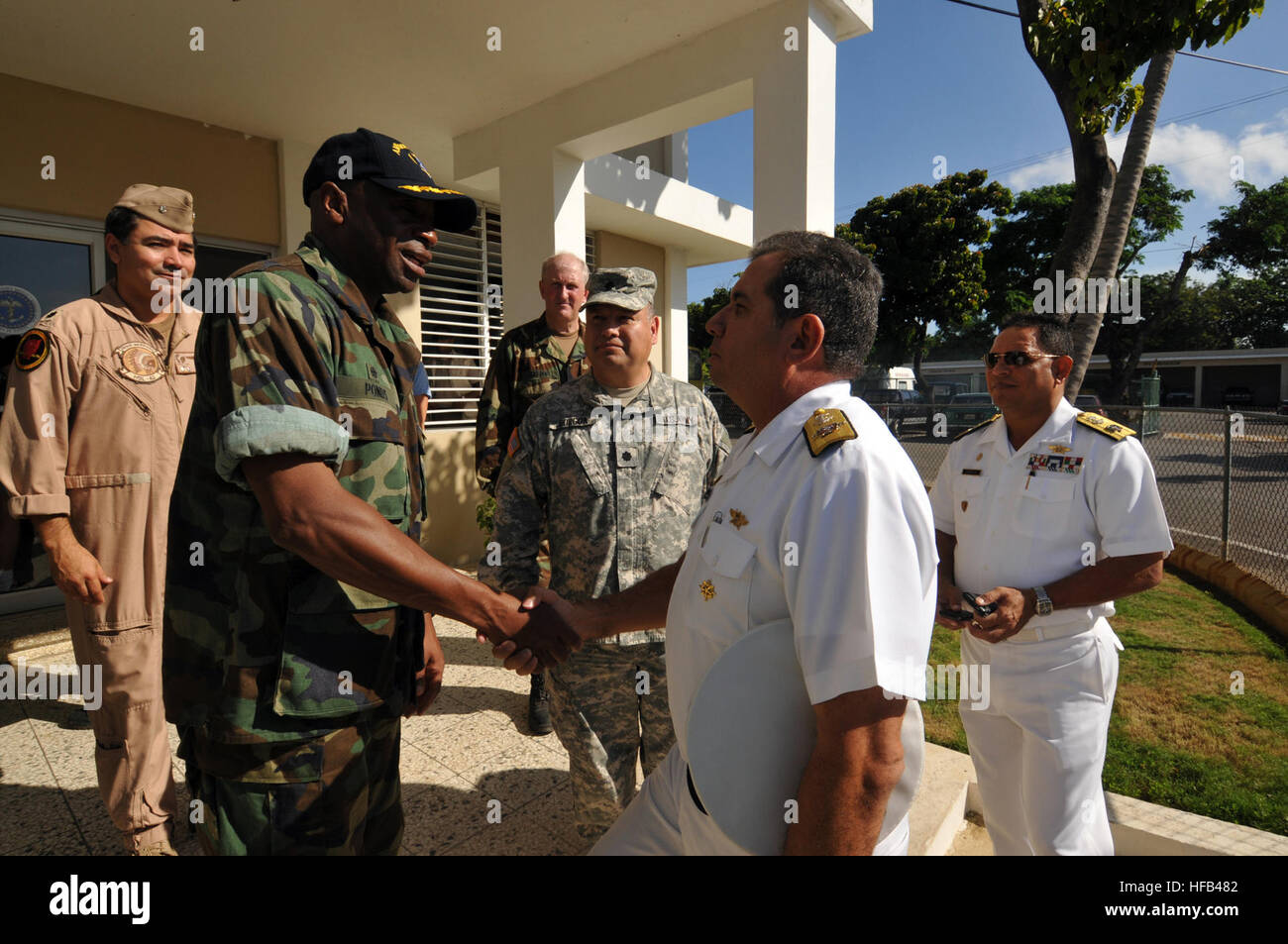 Capt. Fernandez "Frank" Ponds, mission commander for Continuing Promise ...