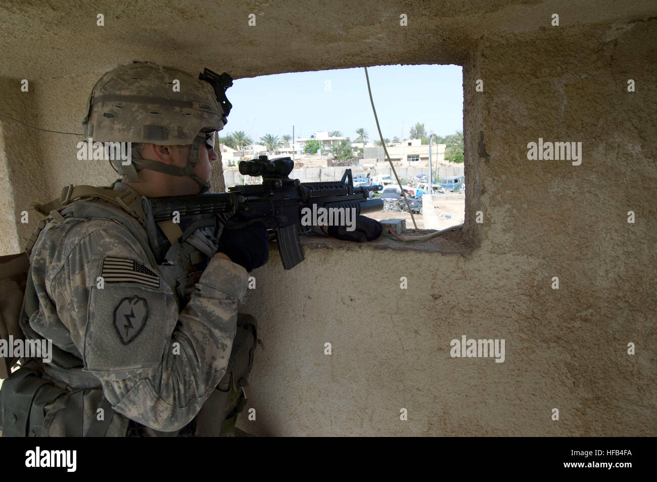 U.S. Army Spc. Anthony Locke from 3rd Battalion, 21st Infantry Regiment ...