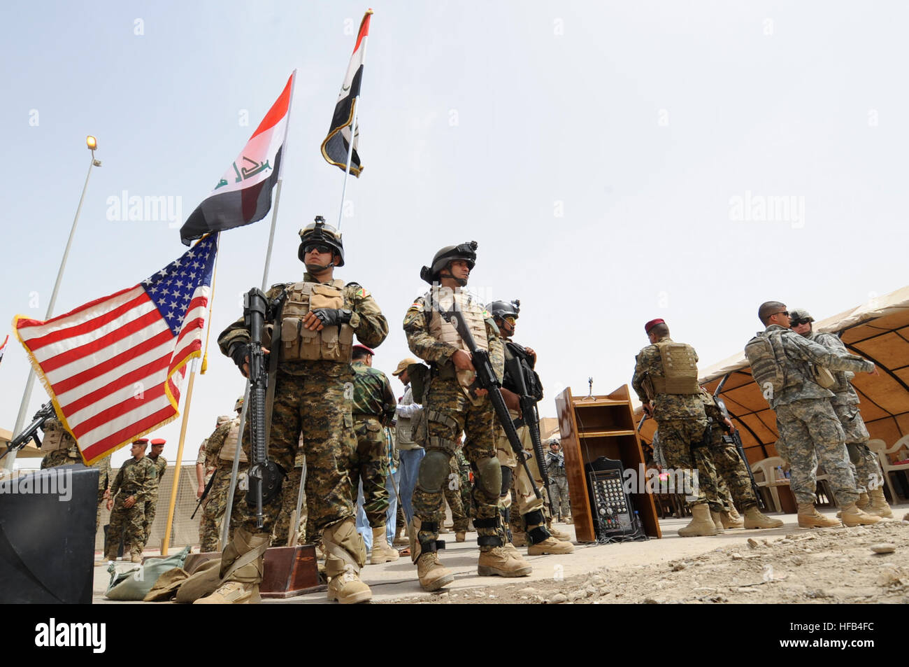 Iraqi security forces guard hi-res stock photography and images - Alamy