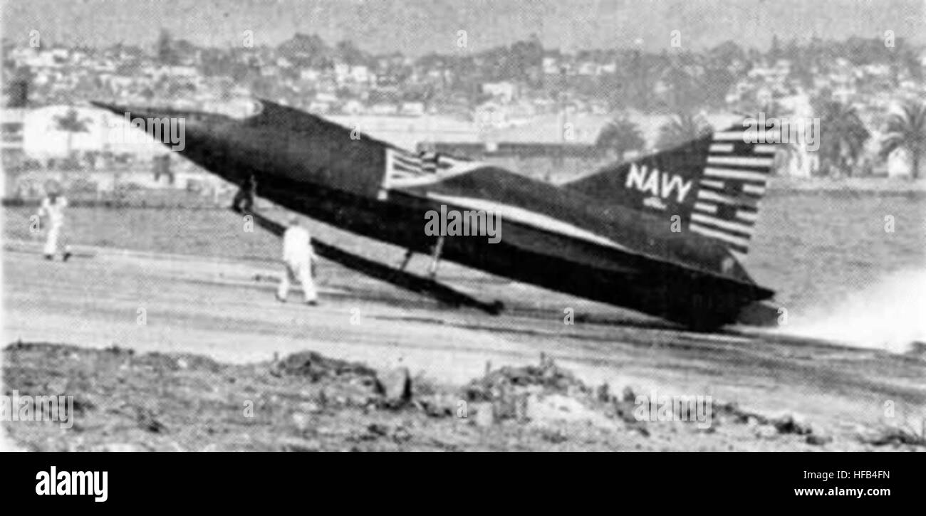 Convair XF2Y-1 beaching at San Diego 1953 Stock Photo - Alamy
