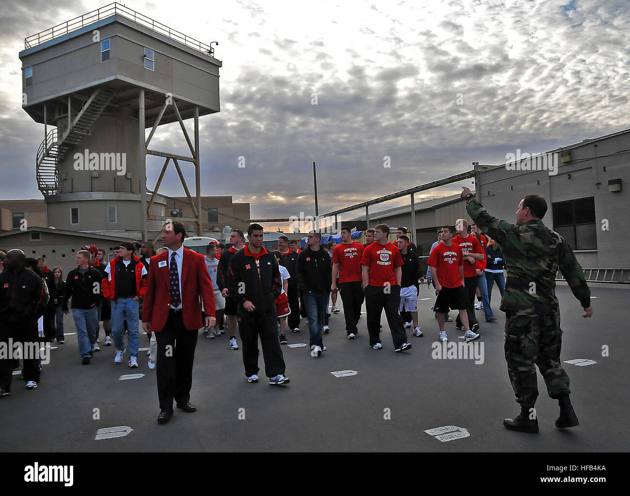 Members of the University of Nebraska Cornhuskers football team and its ...