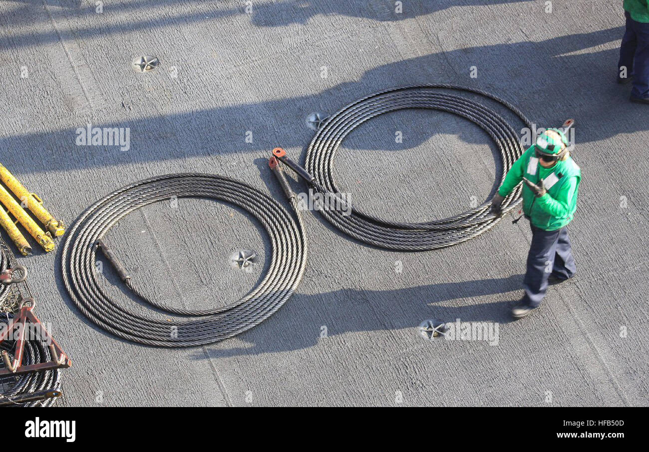 Cross deck pendants Stock Photo - Alamy