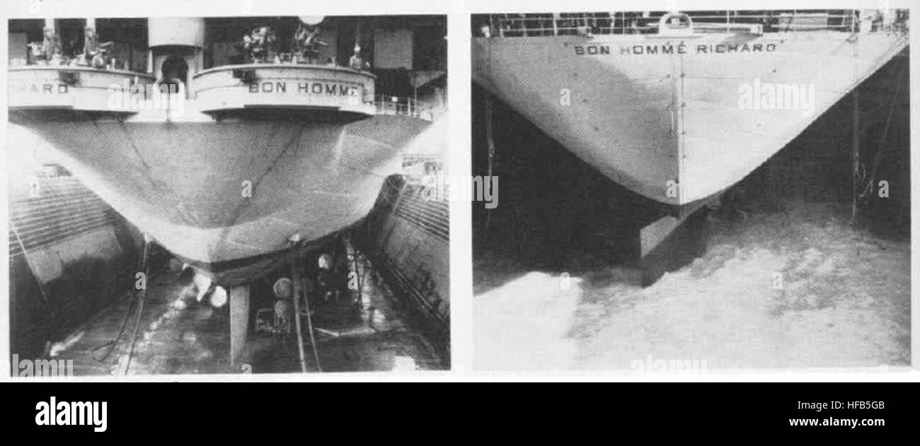 CVA-31 fantail removal 76mm NAN10-58 Stock Photo - Alamy