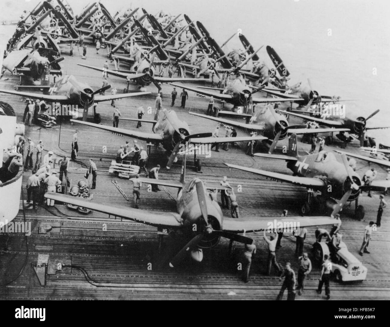 CVG-13 aboard USS Franklin (CV-13) 1944 Stock Photo - Alamy