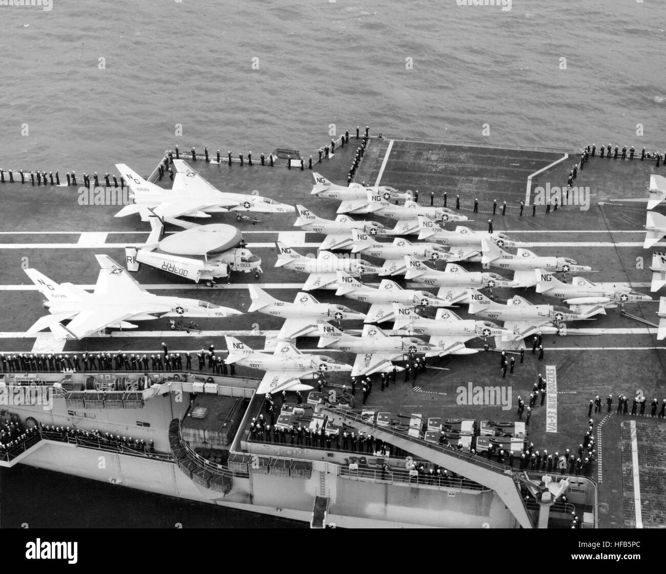 CVW-9 aircraft on USS Enterprise (CVAN-65) SF Bay 1966 Stock Photo - Alamy