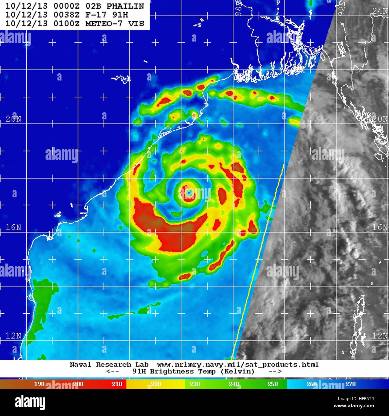 Cyclone phailin hi-res stock photography and images - Alamy