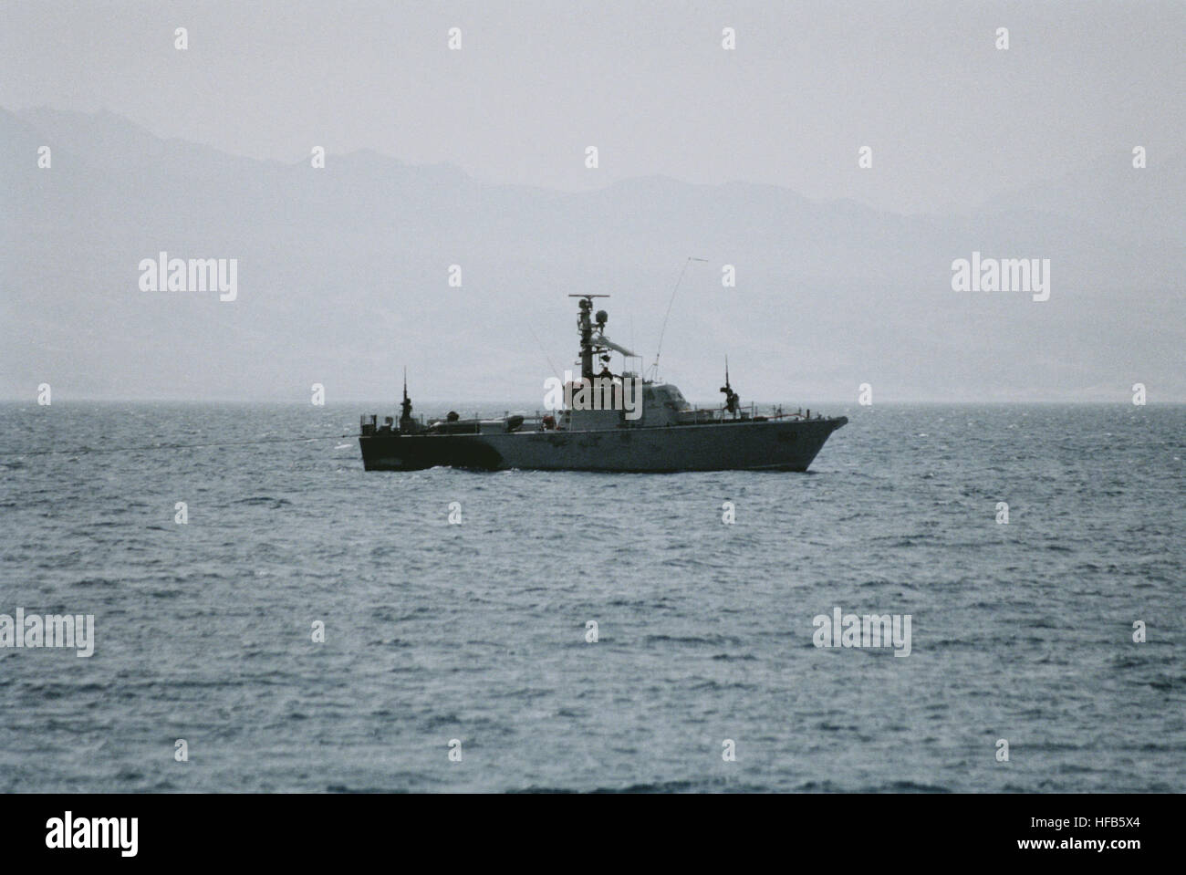 A starboard side view of the Israeli Dabar class (Coastal Patrol Craft ...