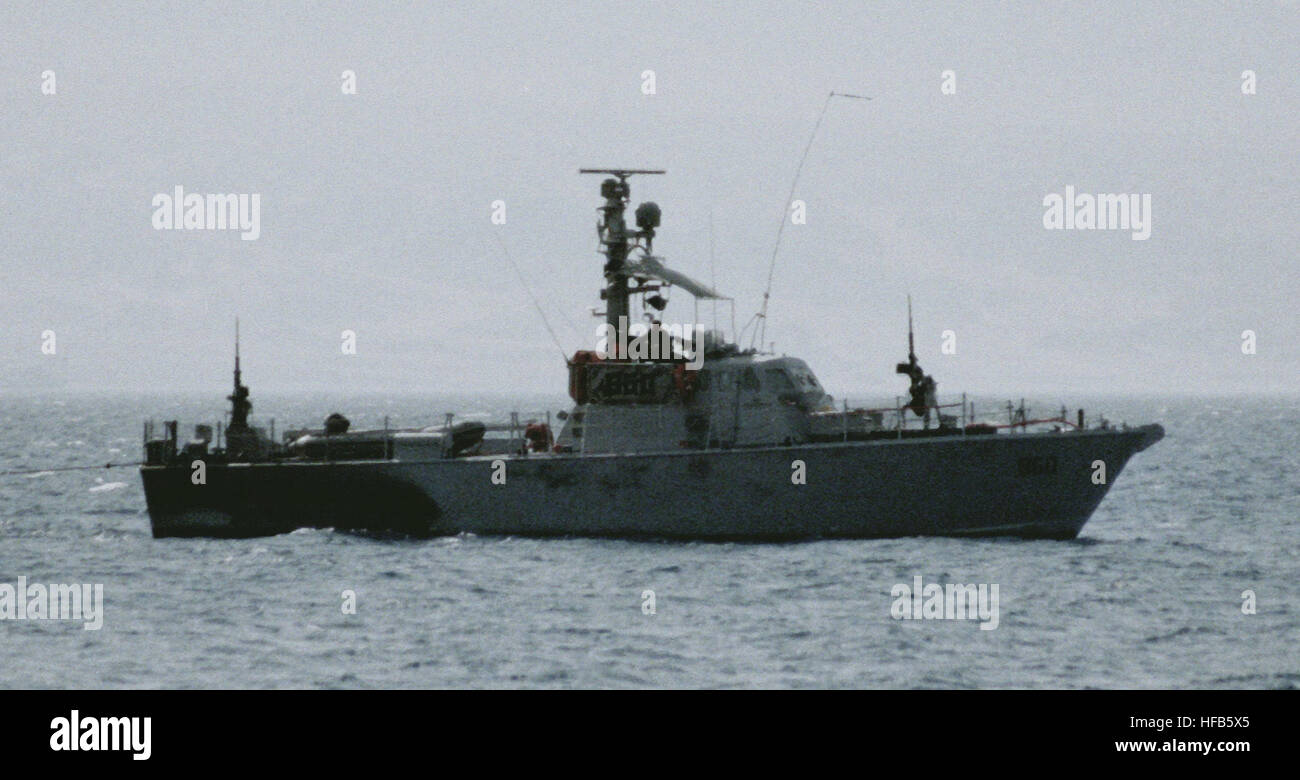 A starboard side view of the Israeli Dabar class (Coastal Patrol Craft ...