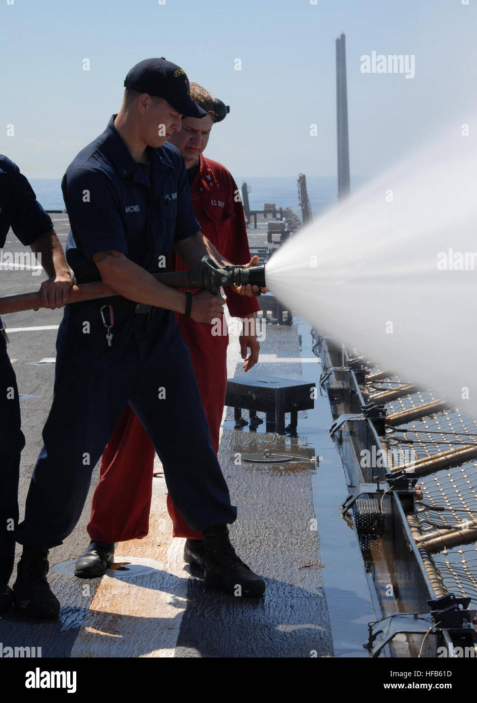 Petty Officer 3rd Class Stephen Collins, a damage controlman from ...