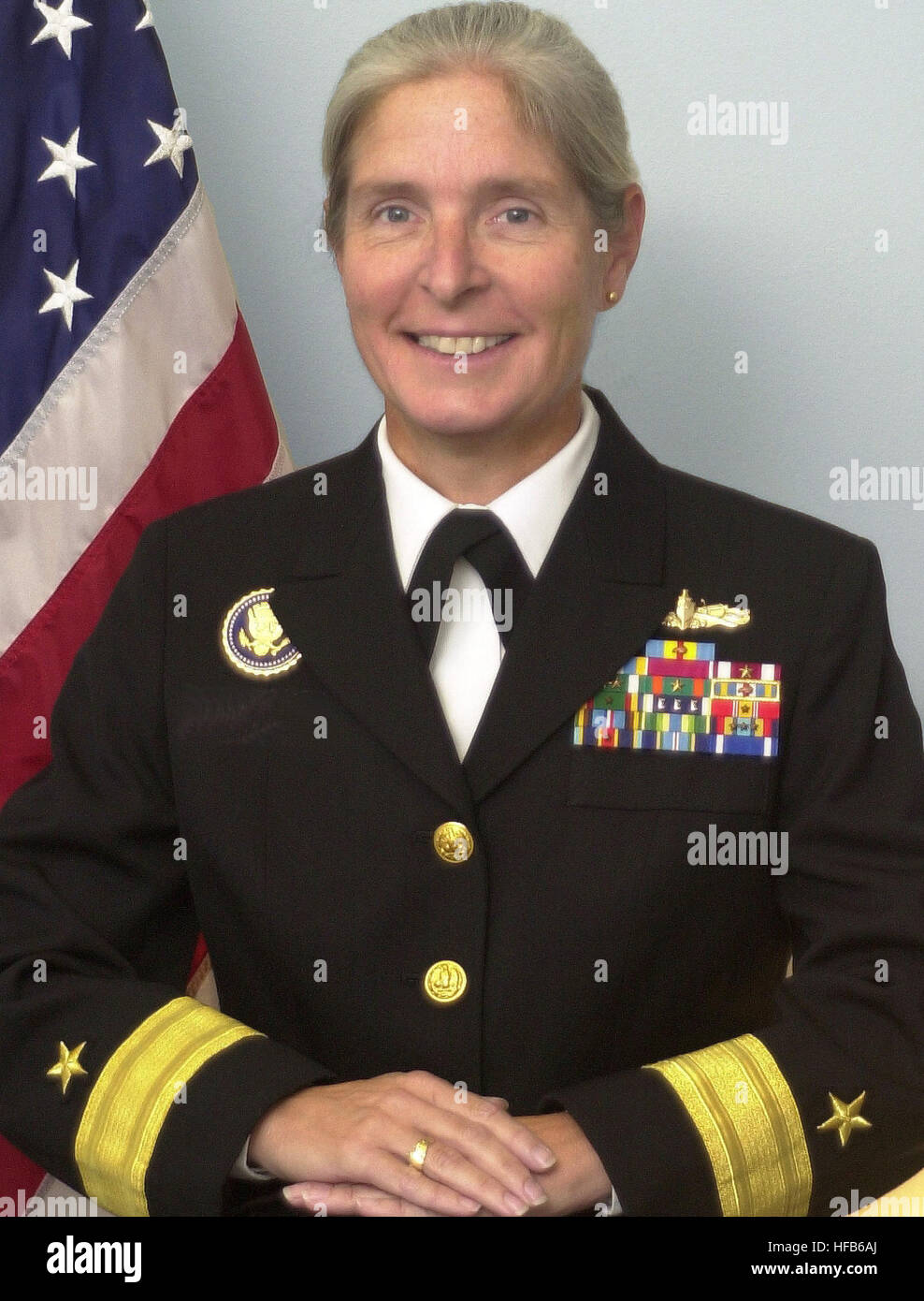 Deborah Ann Loewer RADM 2003crop Stock Photo - Alamy