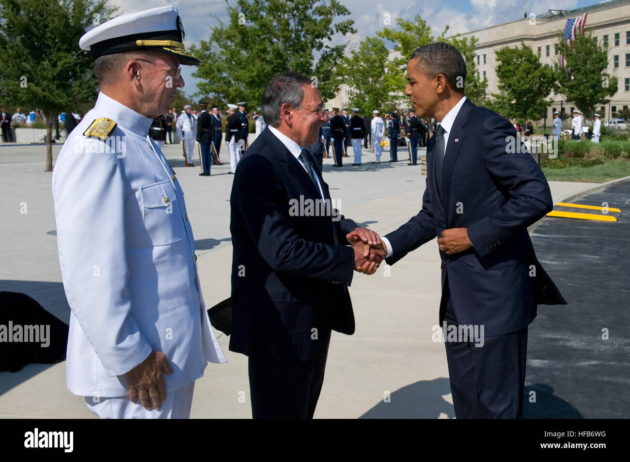 A wreath laying ceremony honors the 184 victims of the American ...