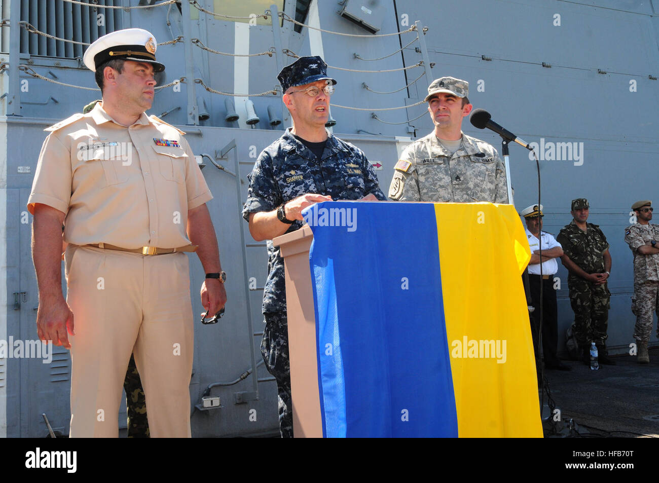 Maritime safety u s navy capt dan shaffer hi-res stock photography and ...