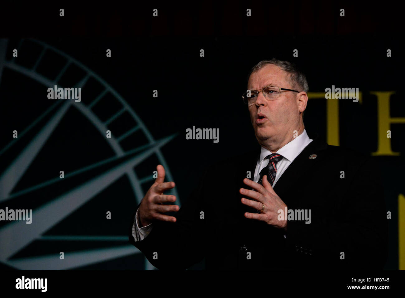 Deputy Defense Secretary Bob Work delivers the keynote address at the ...