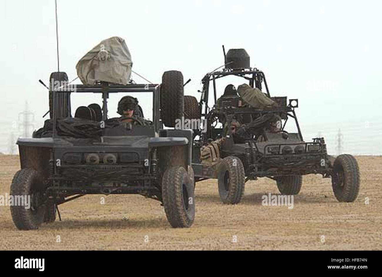 Desert patrol vehicles Stock Photo - Alamy