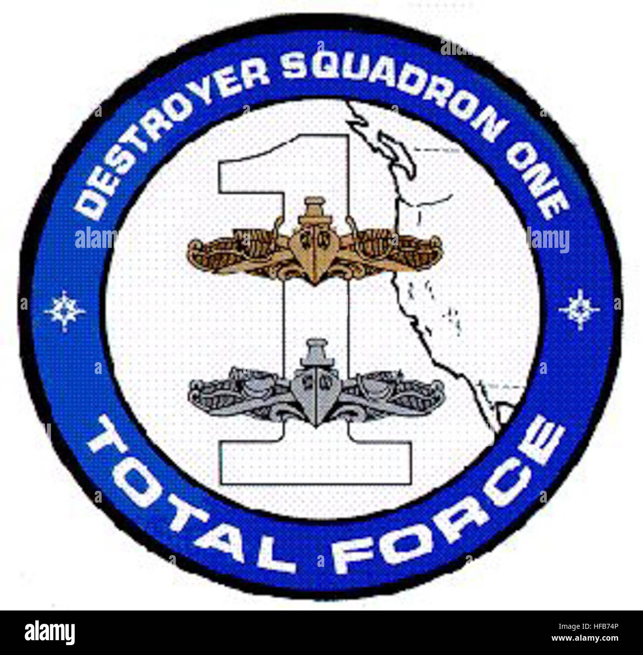 DESRON ONE insignia Stock Photo - Alamy