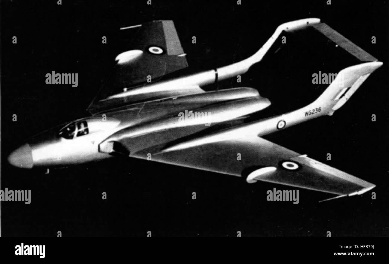 De Havilland DH.110 WG236 in flight c1952 Stock Photo - Alamy